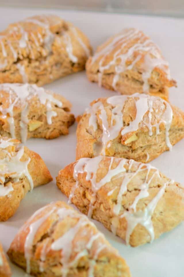 Glazed Apple Cinnamon and Buttermilk Scones - Aberdeen's Kitchen