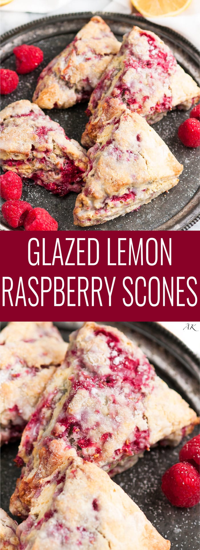 Lemon Raspberry Scones - Aberdeen's Kitchen