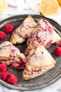 Lemon Raspberry Scones - Aberdeen's Kitchen