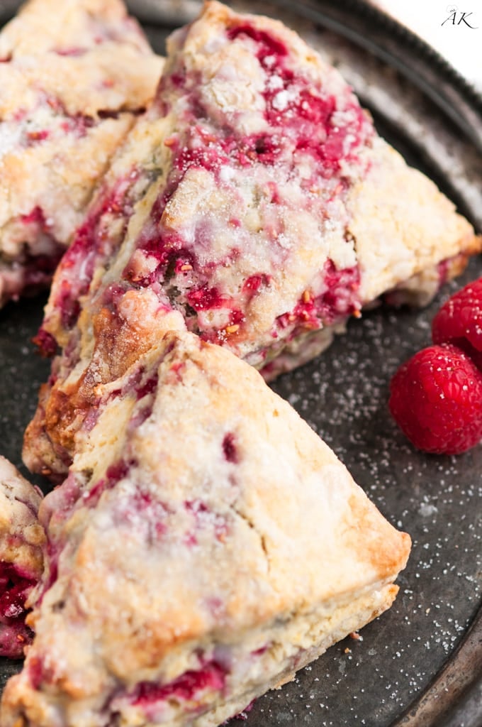 Lemon Raspberry Scones - Aberdeen's Kitchen