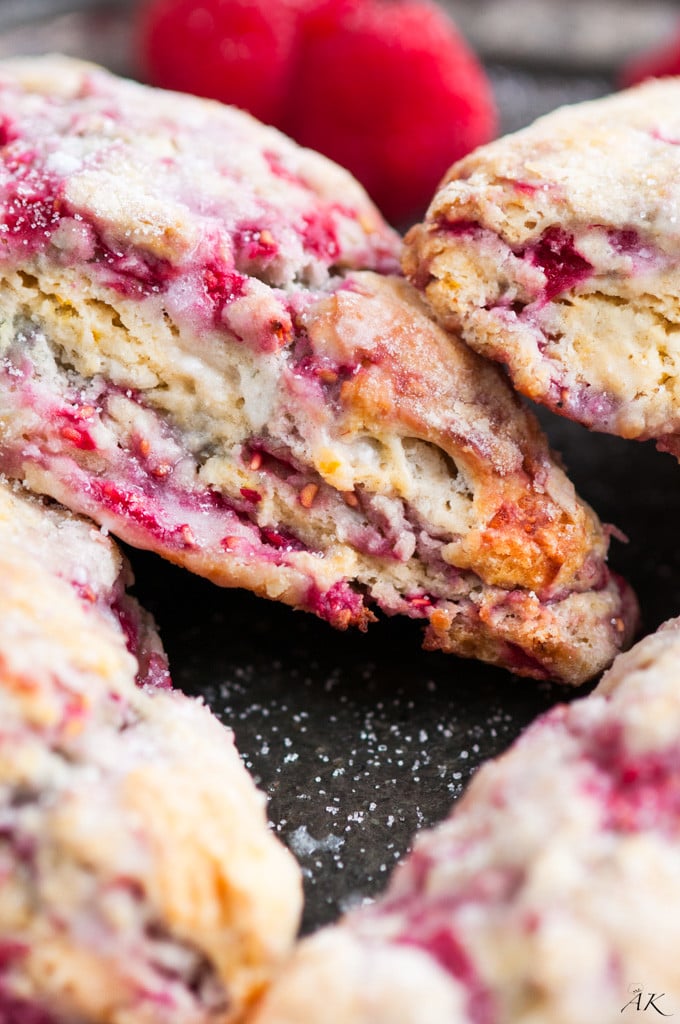 Lemon Raspberry Scones - Aberdeen's Kitchen