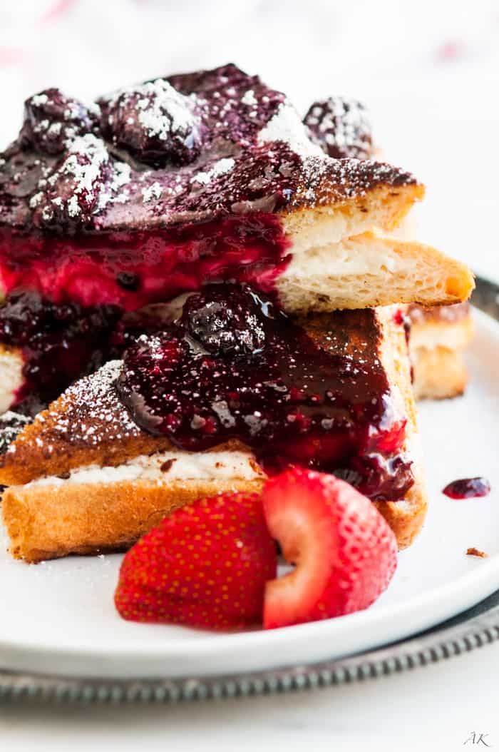 Stuffed Berry Compote French Toast - Aberdeen's Kitchen