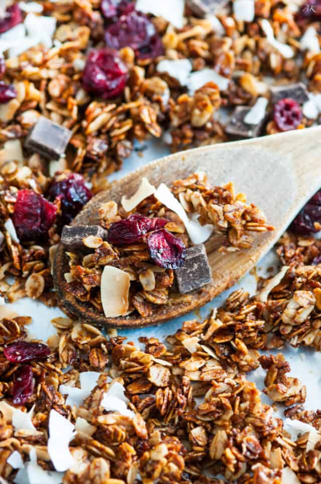 Dark Chocolate Cherry Granola - Aberdeen's Kitchen