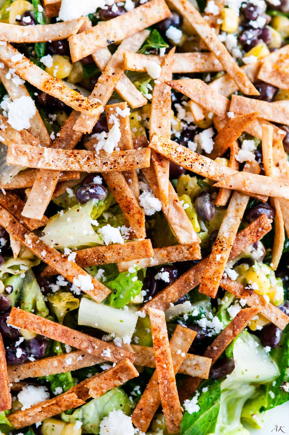 Mexican Caesar Salad with Homemade Dressing - Aberdeen's Kitchen