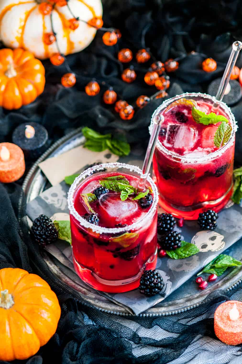 Mint Blackberry Bourbon Ginger Smash - Aberdeen's Kitchen