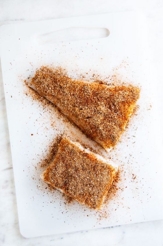 Blackened Cod Fish Tacos with Cilantro Avocado Sauce - Aberdeen's Kitchen