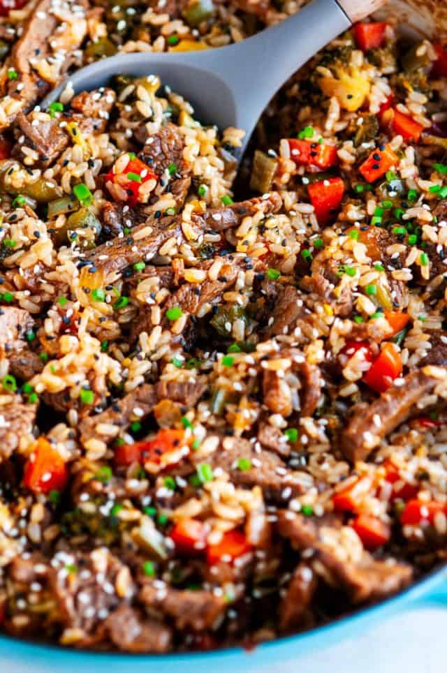Chopped Veggie Beef Stir Fry - Aberdeen's Kitchen