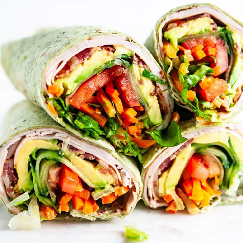 Turkey BLT Wraps - Aberdeen's Kitchen