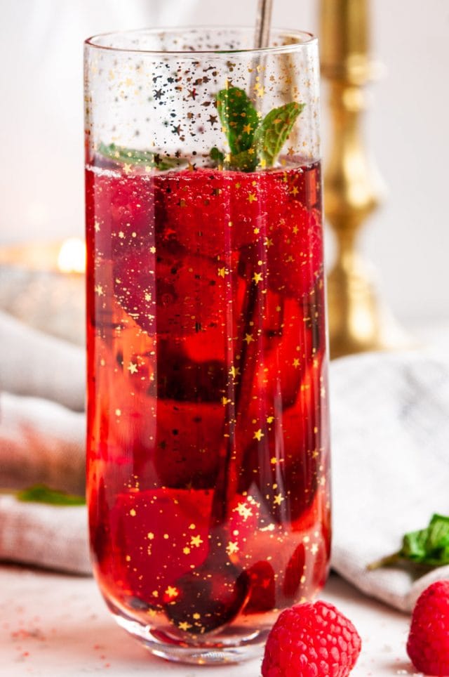 Raspberry Rosé Gin Fizz - Aberdeen's Kitchen