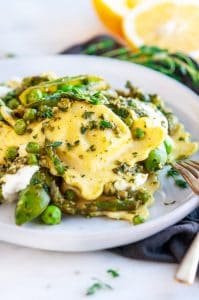 Spring Pea Asparagus Ricotta Ravioli - Aberdeen's Kitchen