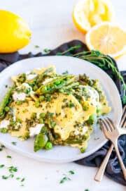 Spring Pea Asparagus Ricotta Ravioli - Aberdeen's Kitchen
