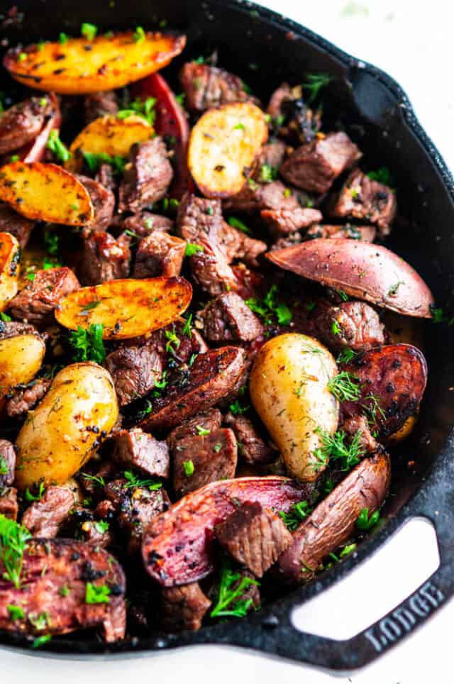 Skillet Garlic Butter Steak and Potatoes - Aberdeen's Kitchen