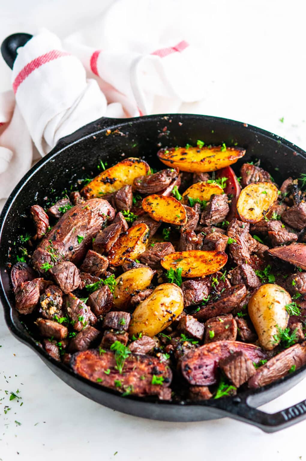 Skillet Garlic Butter Steak and Potatoes - Aberdeen's Kitchen
