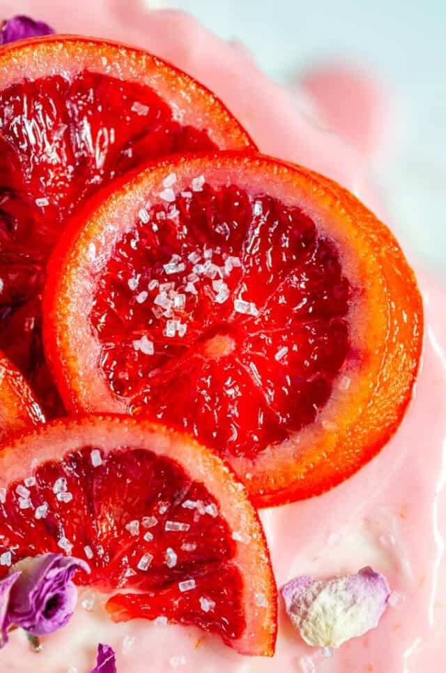 Blood Orange Rose Cake with Candied Oranges - Aberdeen's Kitchen