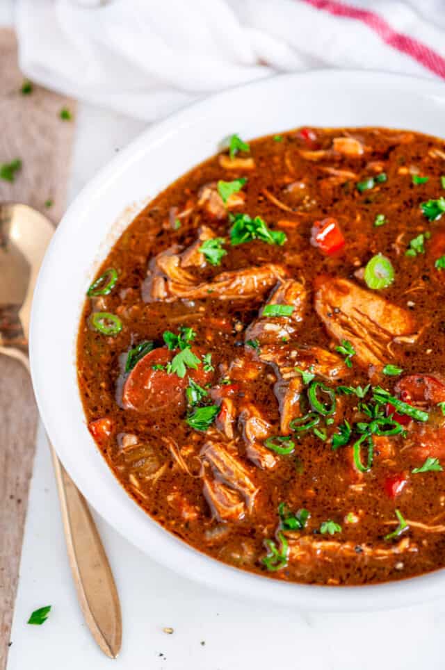 New Orleans Chicken Sausage Gumbo - Aberdeen's Kitchen