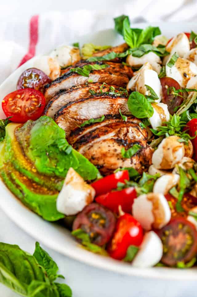 Balsamic Chicken Caprese Salad - Aberdeen's Kitchen