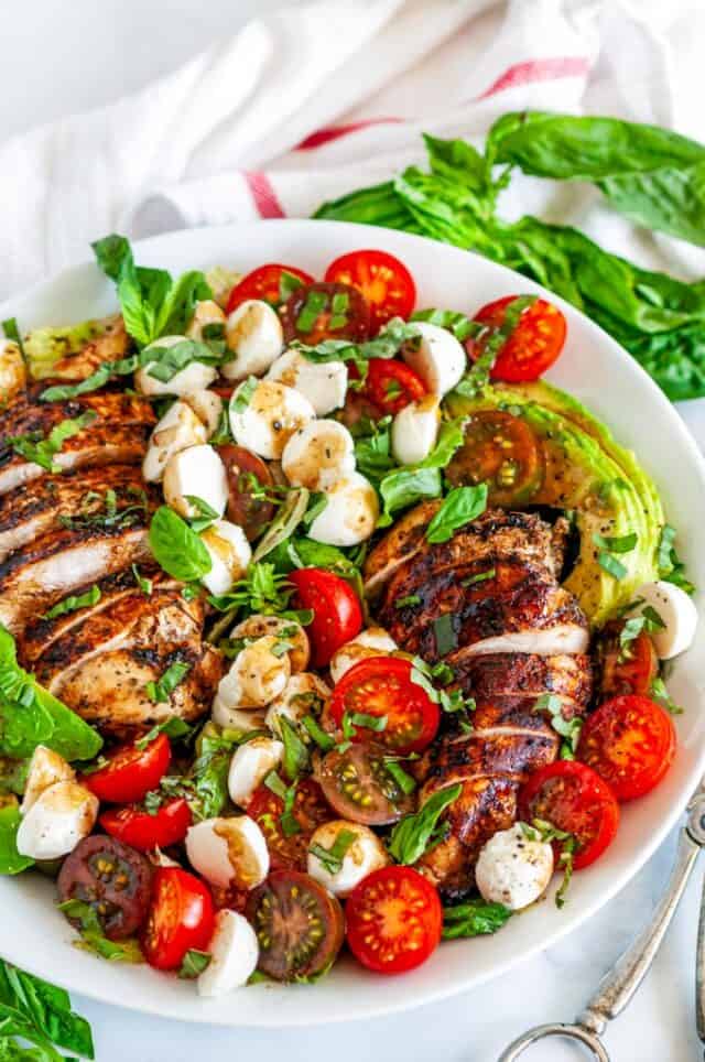 Balsamic Chicken Caprese Salad - Aberdeen's Kitchen