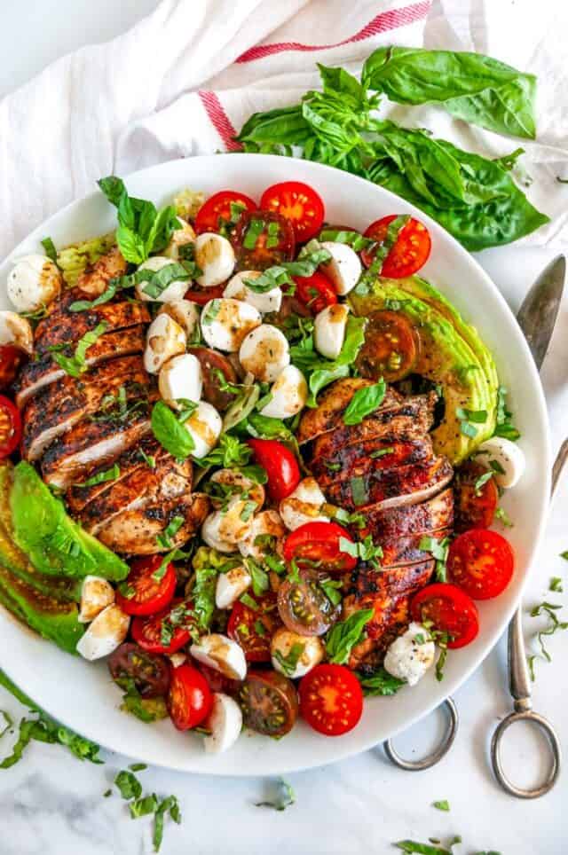 Balsamic Chicken Caprese Salad - Aberdeen's Kitchen