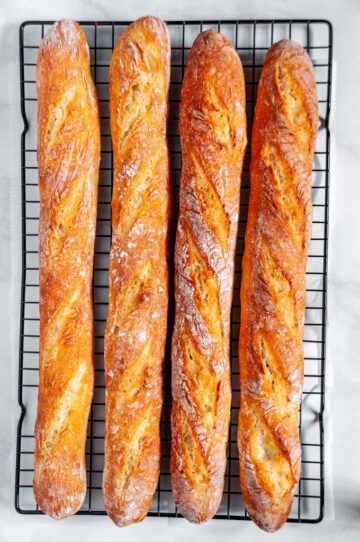 Classic Crusty French Baguettes - Aberdeen's Kitchen