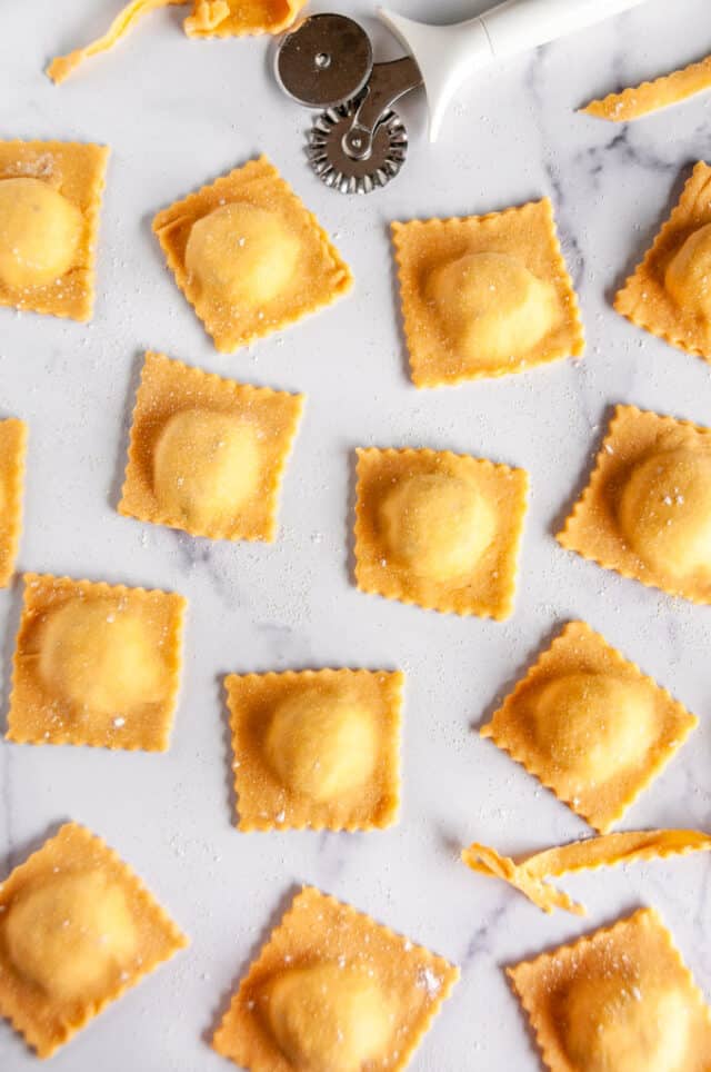 Herbed Three Cheese Homemade Ravioli - Aberdeen's Kitchen