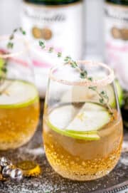 Sparkling Apple Cider Gin Cocktail - Aberdeen's Kitchen