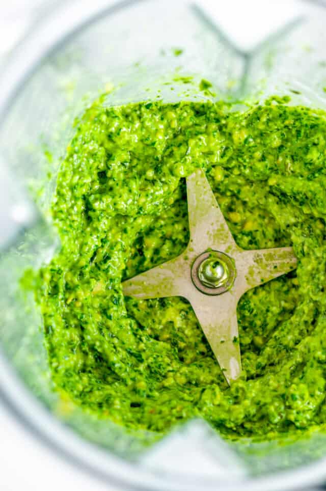 Easy Kale Basil Pesto - Aberdeen's Kitchen
