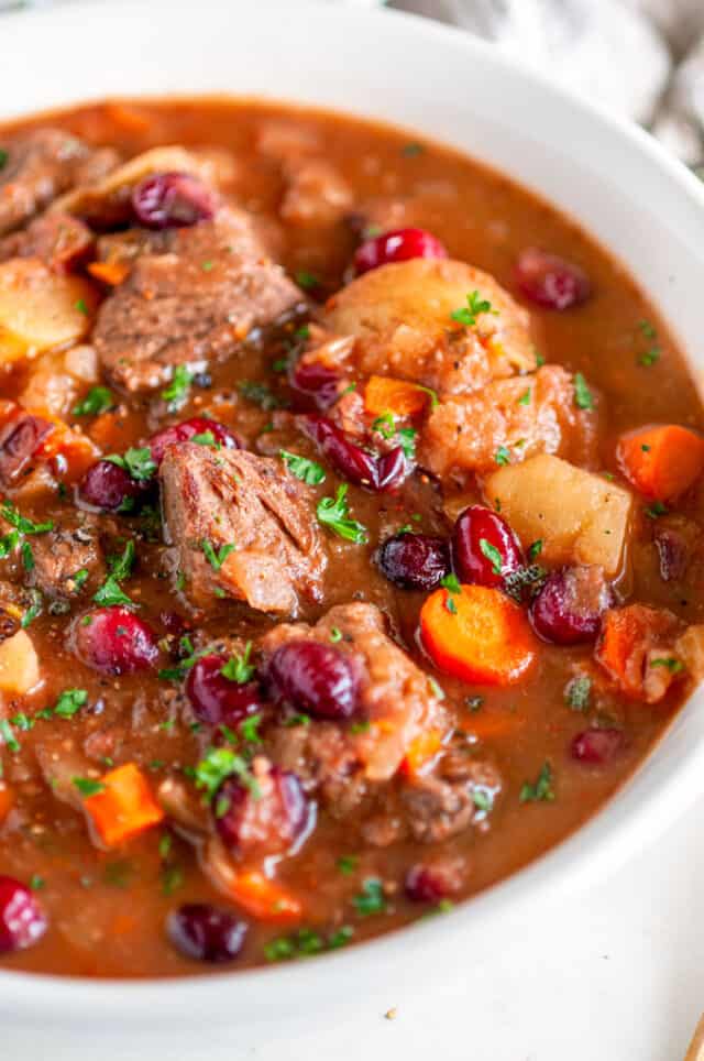 Cranberry Apple Beef Stew - Aberdeen's Kitchen