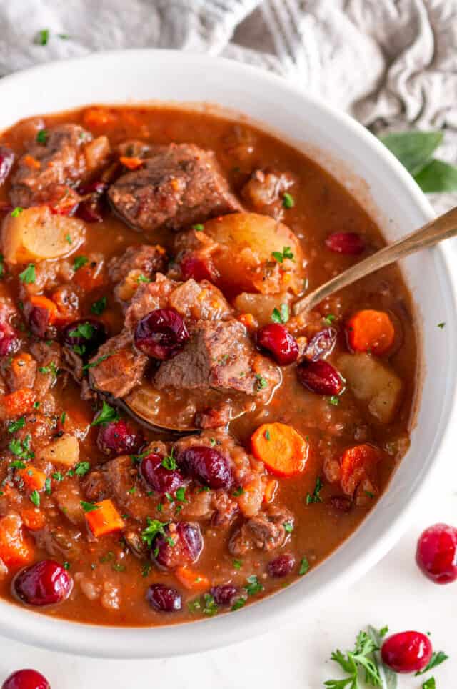 Cranberry Apple Beef Stew - Aberdeen's Kitchen
