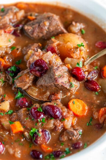 Cranberry Apple Beef Stew - Aberdeen's Kitchen