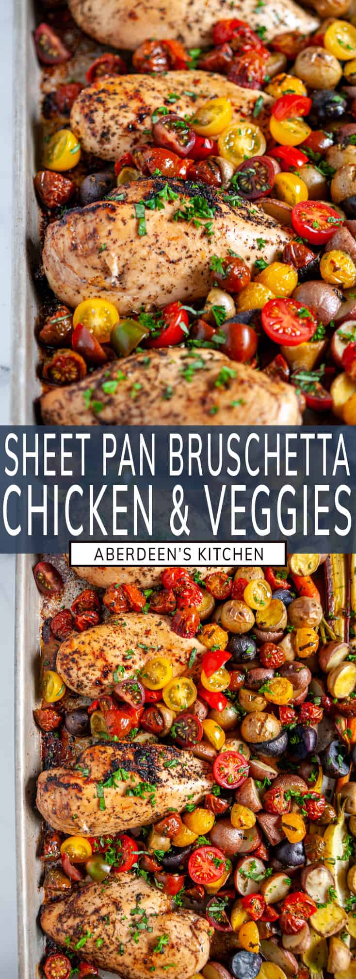 Sheet Pan Bruschetta Chicken - Aberdeen's Kitchen