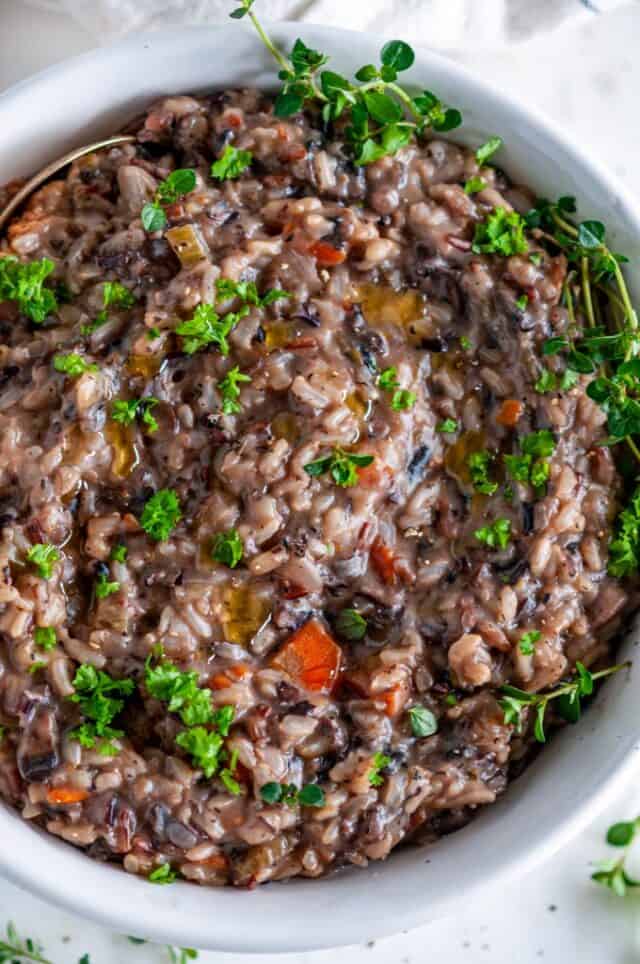 Vegetable Wild Rice Risotto - Aberdeen's Kitchen