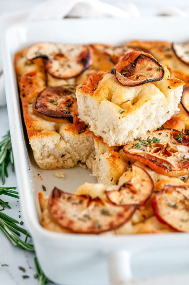 Apple Rosemary Focaccia Bread - Aberdeen's Kitchen