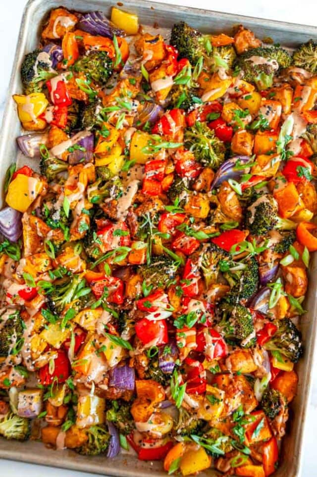 Sheet Pan Thai Chicken Dinner - Aberdeen's Kitchen