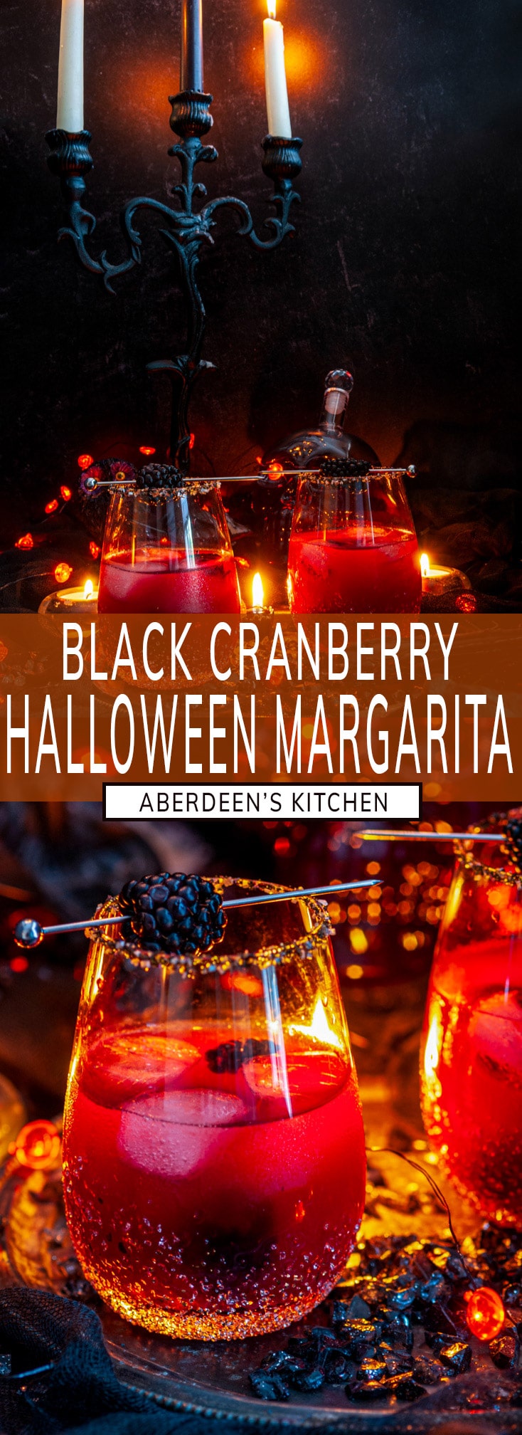 Halloween Black Cranberry Margarita - Aberdeen's Kitchen