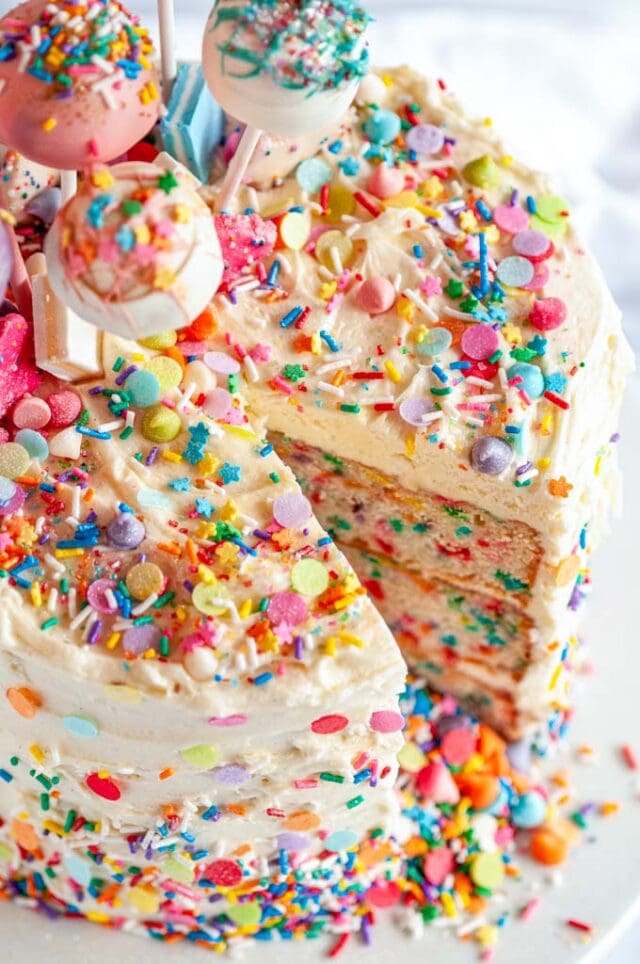 Birthday Surprise Confetti Cake - Aberdeen's Kitchen