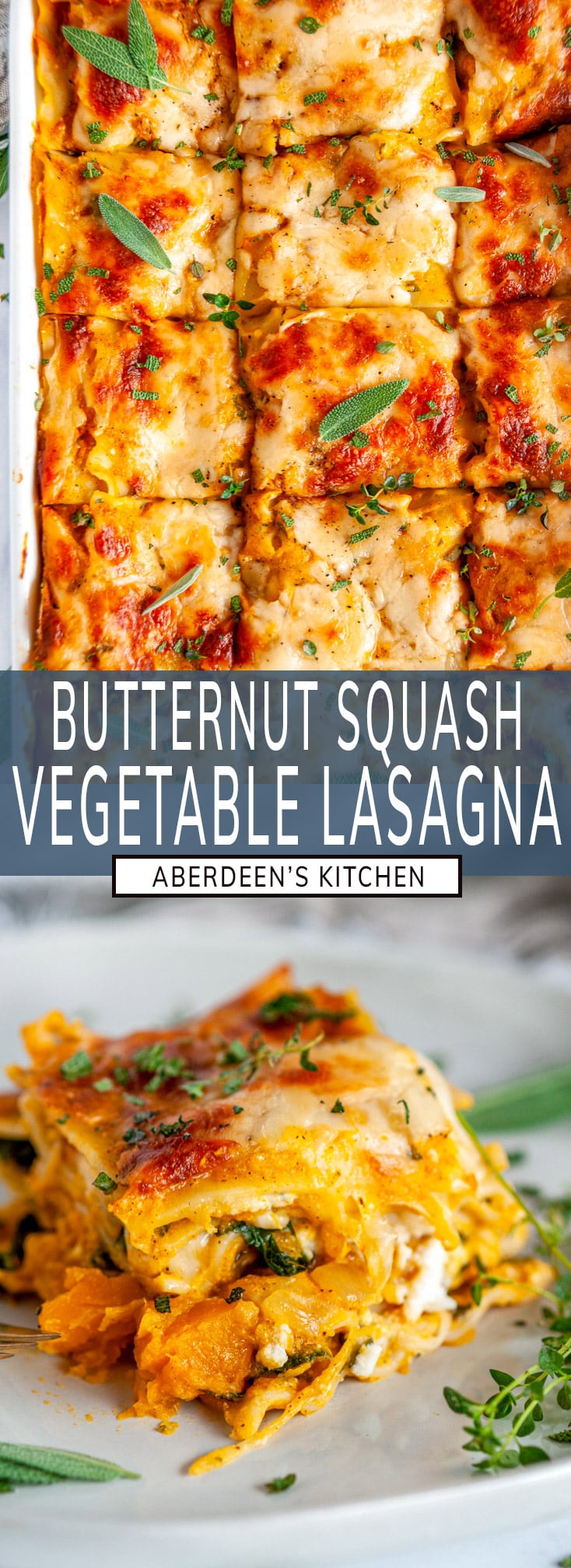 Butternut Squash Vegetable Lasagna - Aberdeen's Kitchen