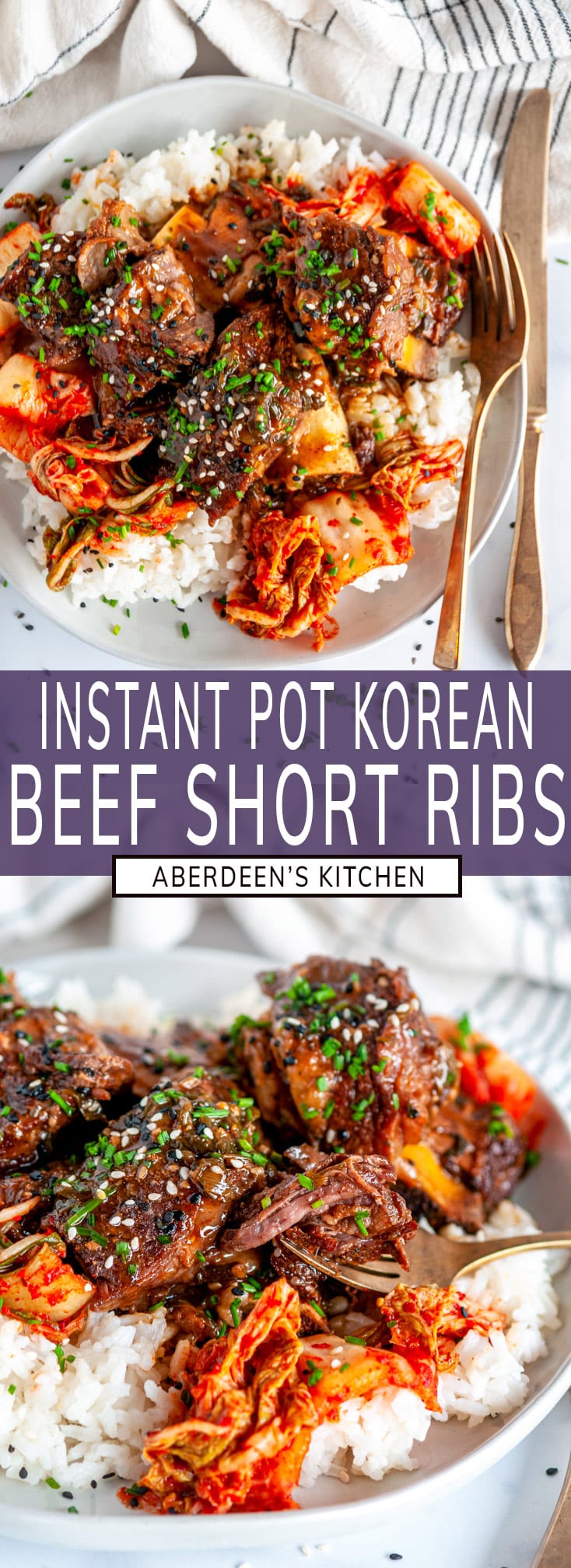 Instant Pot Korean Short Ribs - Aberdeen's Kitchen