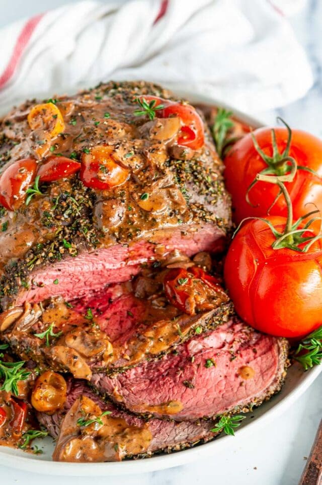 Pepper Crusted Top Sirloin Beef Roast - Aberdeen's Kitchen