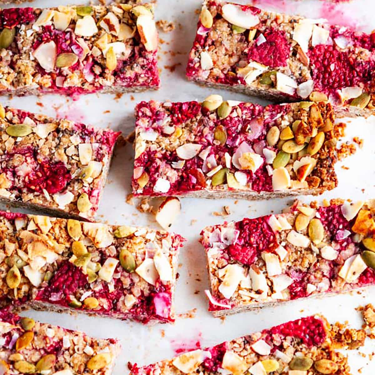 Healthy Raspberry Coconut Granola Bars - Aberdeen's Kitchen