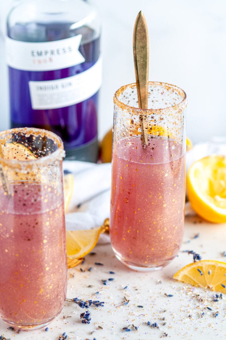 Golden Empress Lavender French 75 - Aberdeen's Kitchen