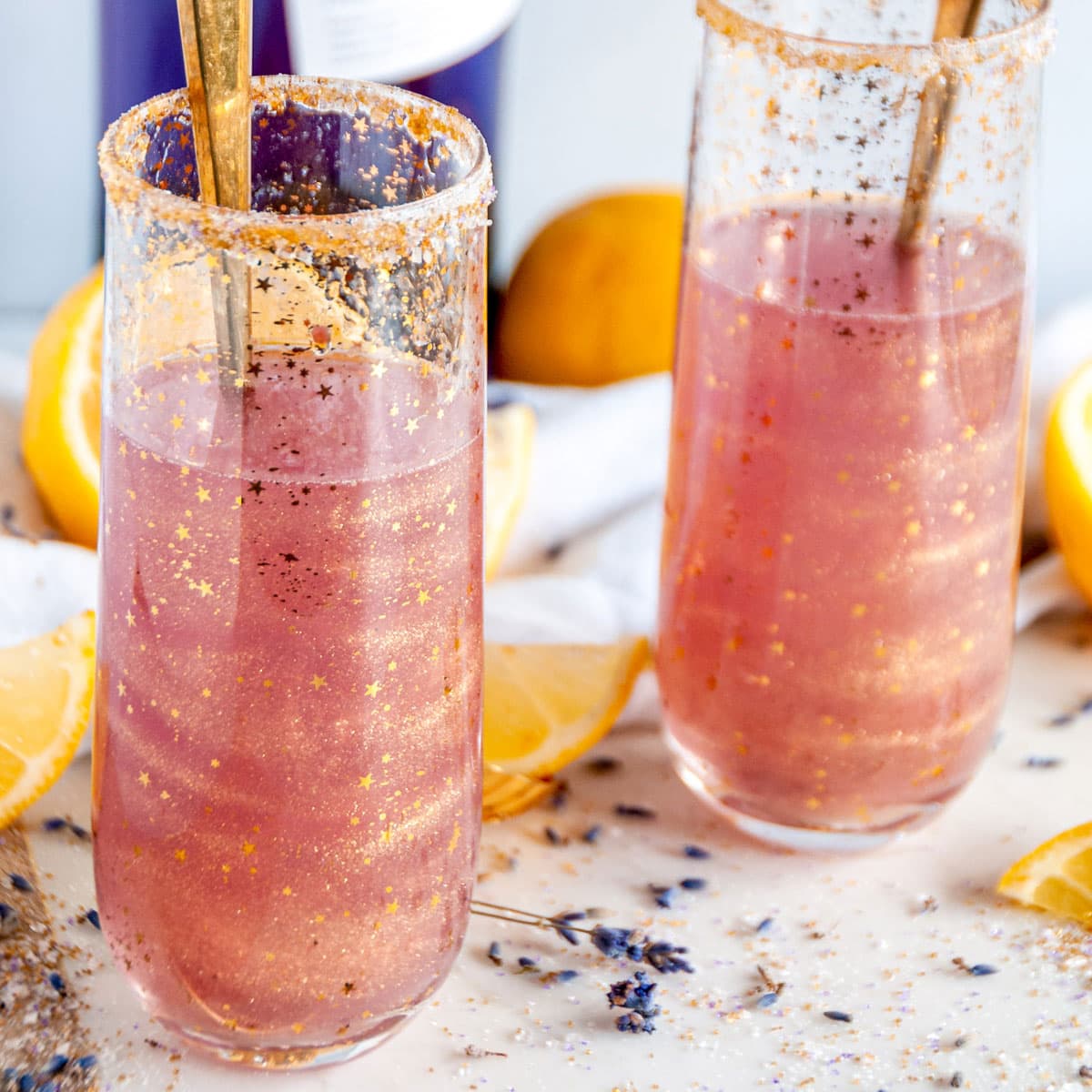 Golden Empress Lavender French 75 - Aberdeen's Kitchen