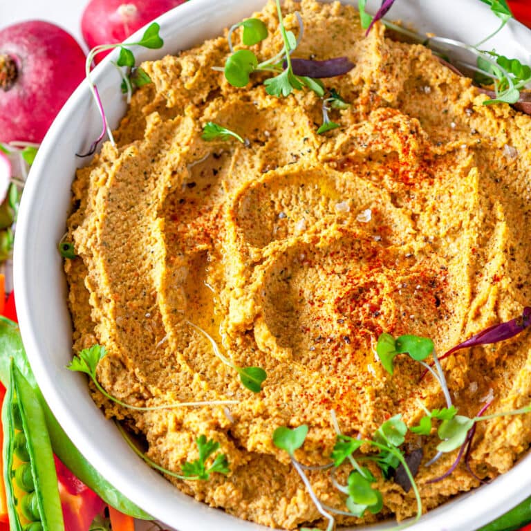 Easy Roasted Vegetable Hummus - Aberdeen's Kitchen