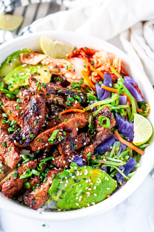 Korean BBQ Strip Steak - Aberdeen's Kitchen