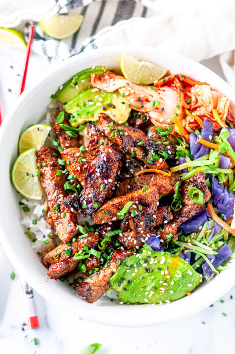 Korean BBQ Strip Steak - Aberdeen's Kitchen