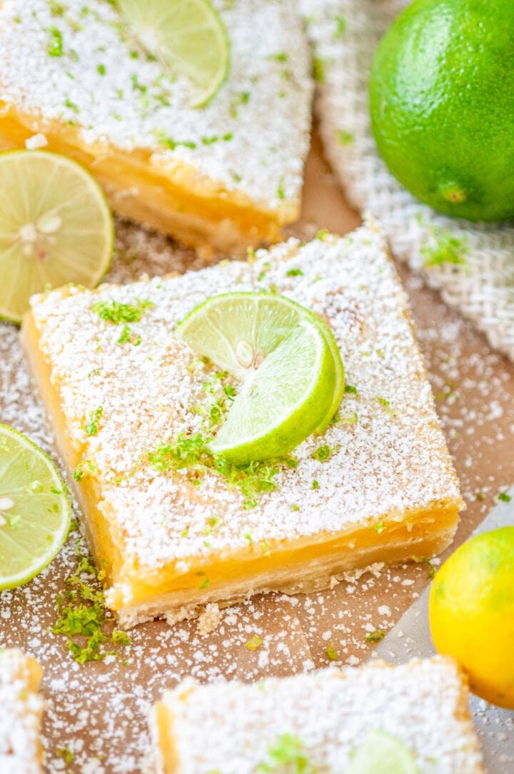 Easy Zesty Lime Bars - Aberdeen's Kitchen