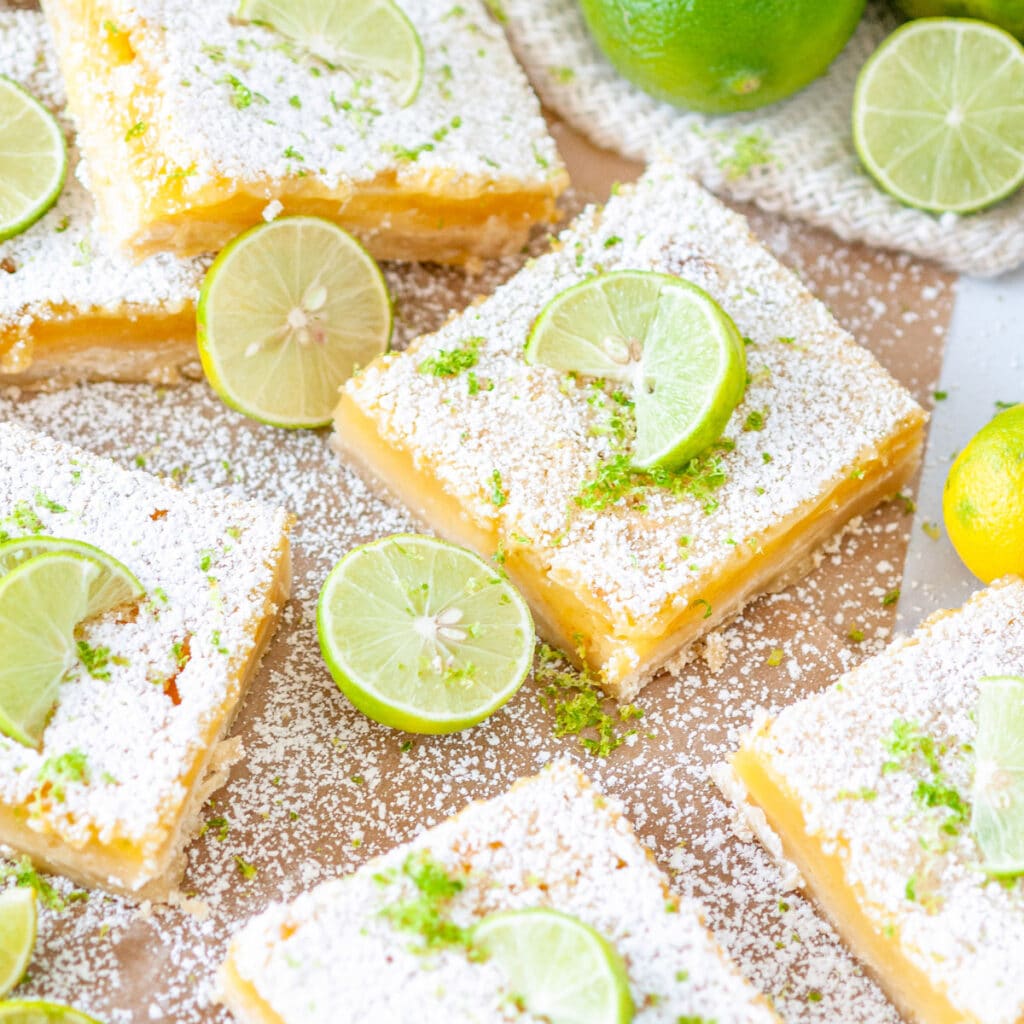 Easy Zesty Lime Bars - Aberdeen's Kitchen