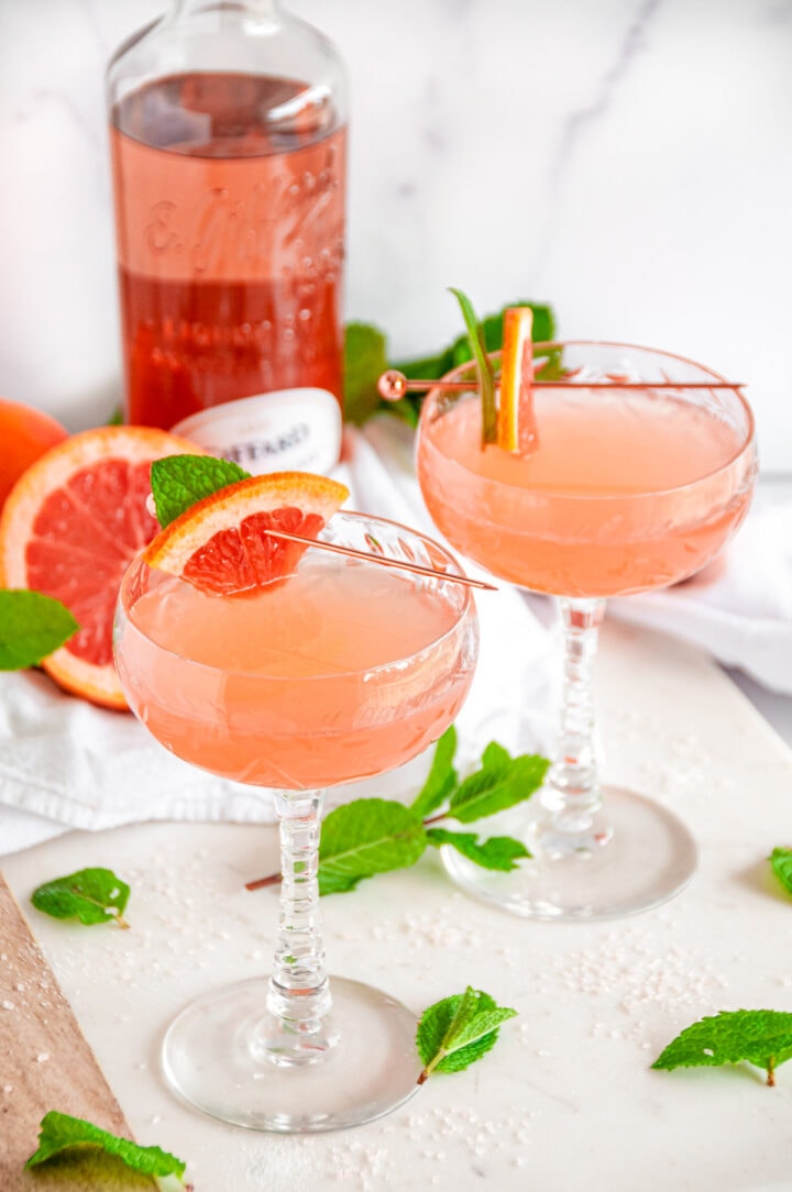 Pink Pamplemousse Gin Cocktail - Aberdeen's Kitchen