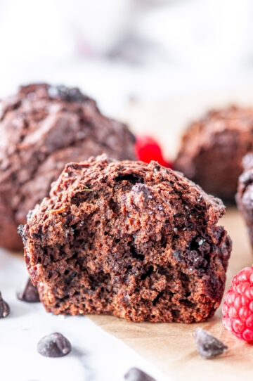 Chocolate Raspberry Veggie Muffins - Aberdeen's Kitchen