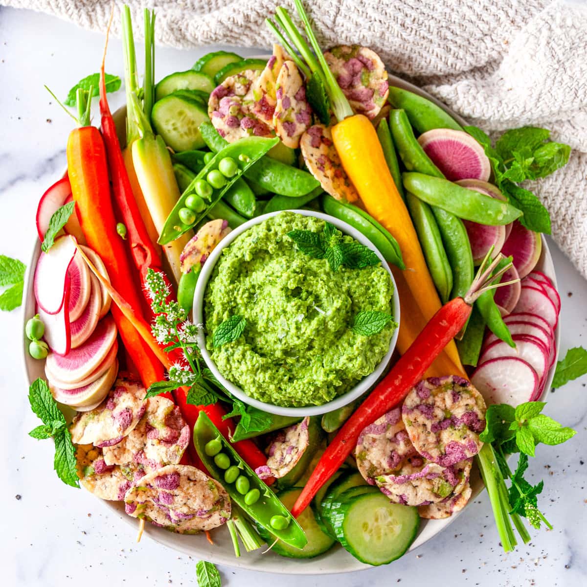 5-Minute Mint Pea Dip - Aberdeen's Kitchen