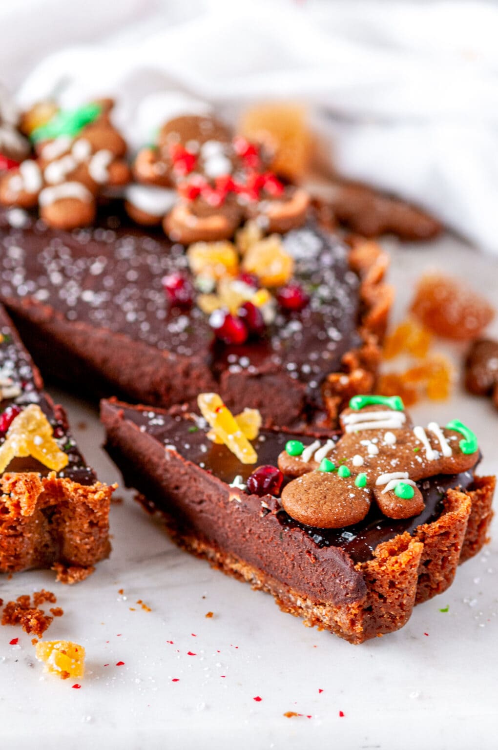 Gingerbread Chocolate Tart - Aberdeen's Kitchen